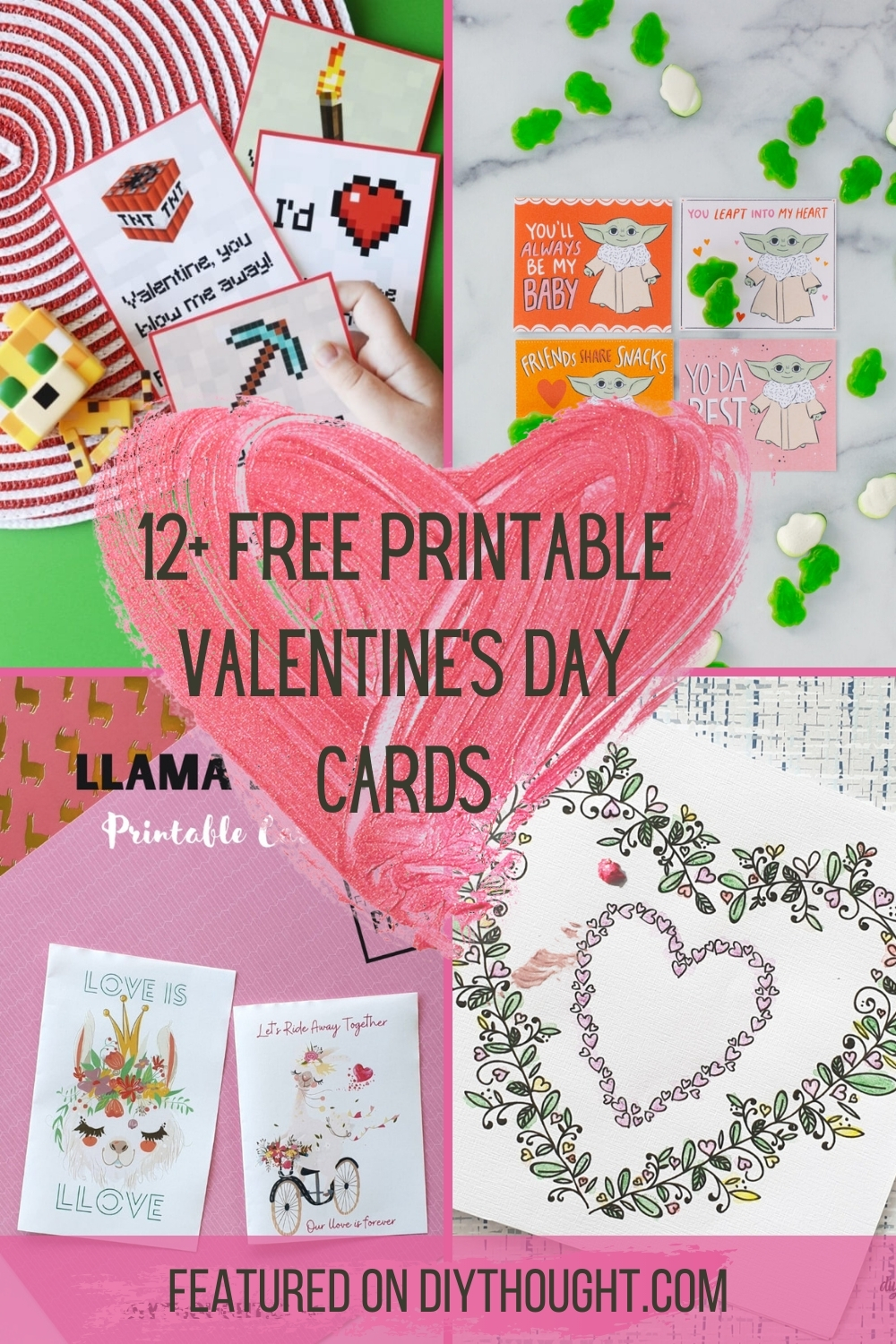 12+ Free Printable Valentine's Day Cards - diy Thought