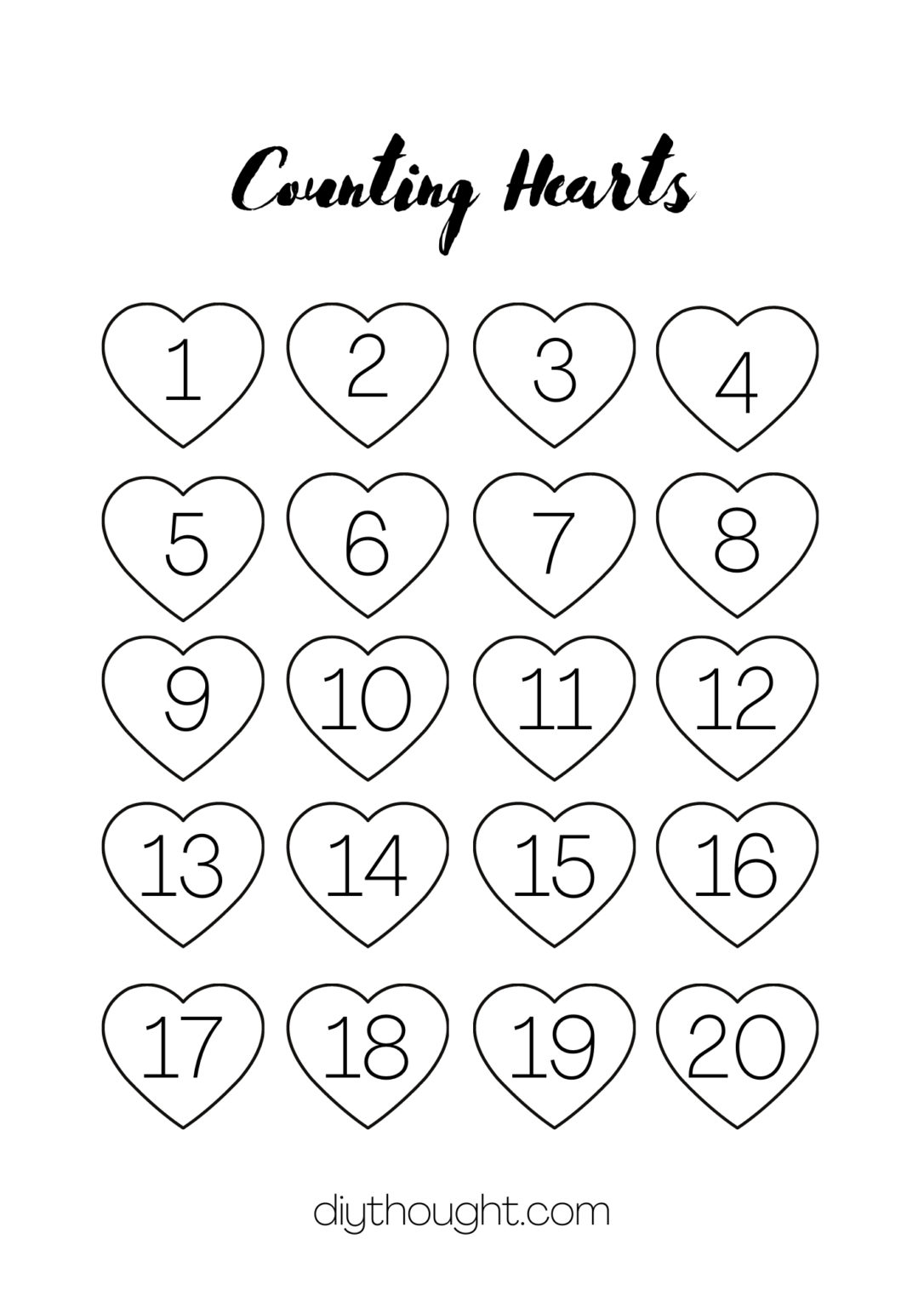 Sensory Heart Math Puzzle - diy Thought