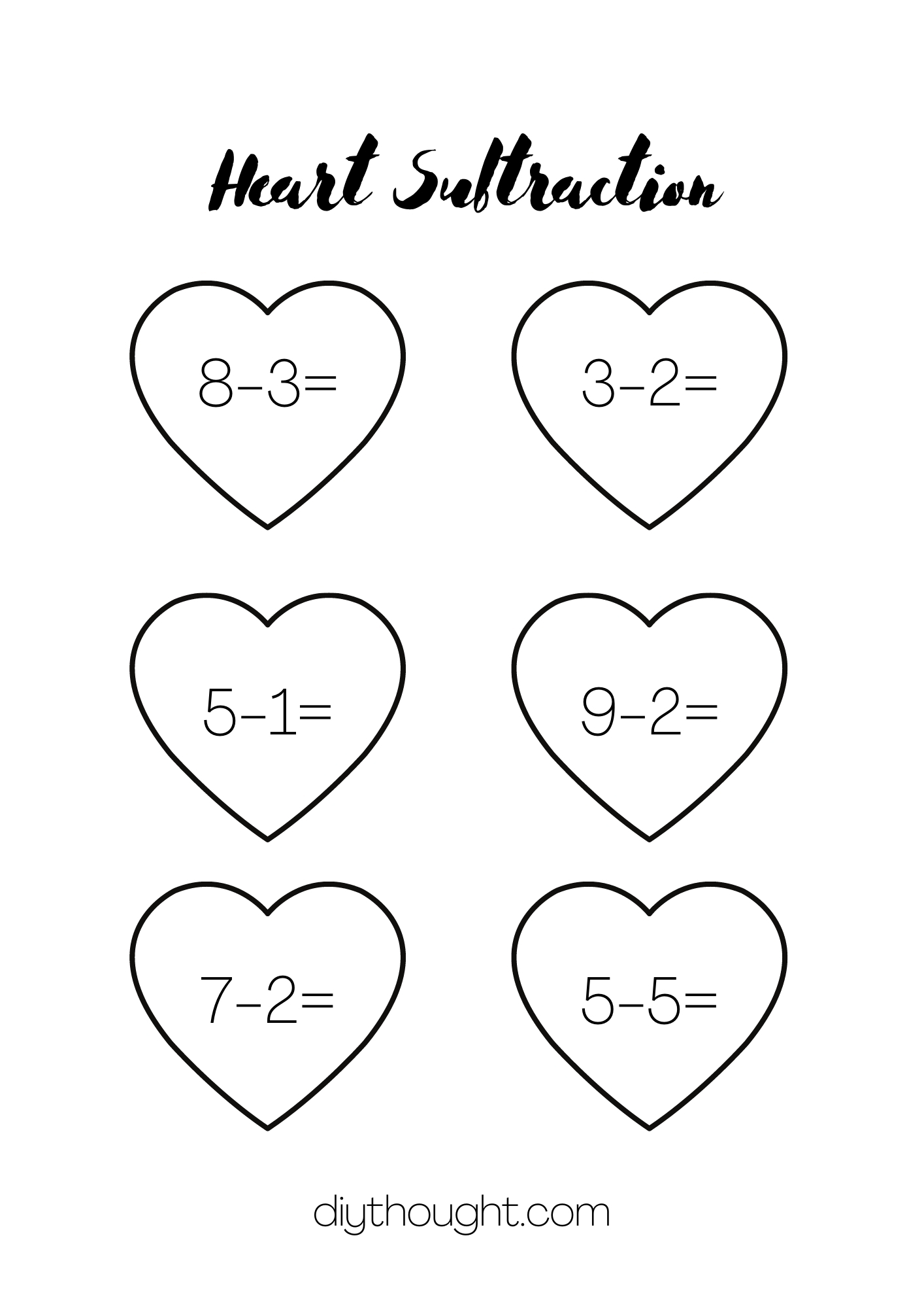 Sensory Heart Math Puzzle - DIY Thought