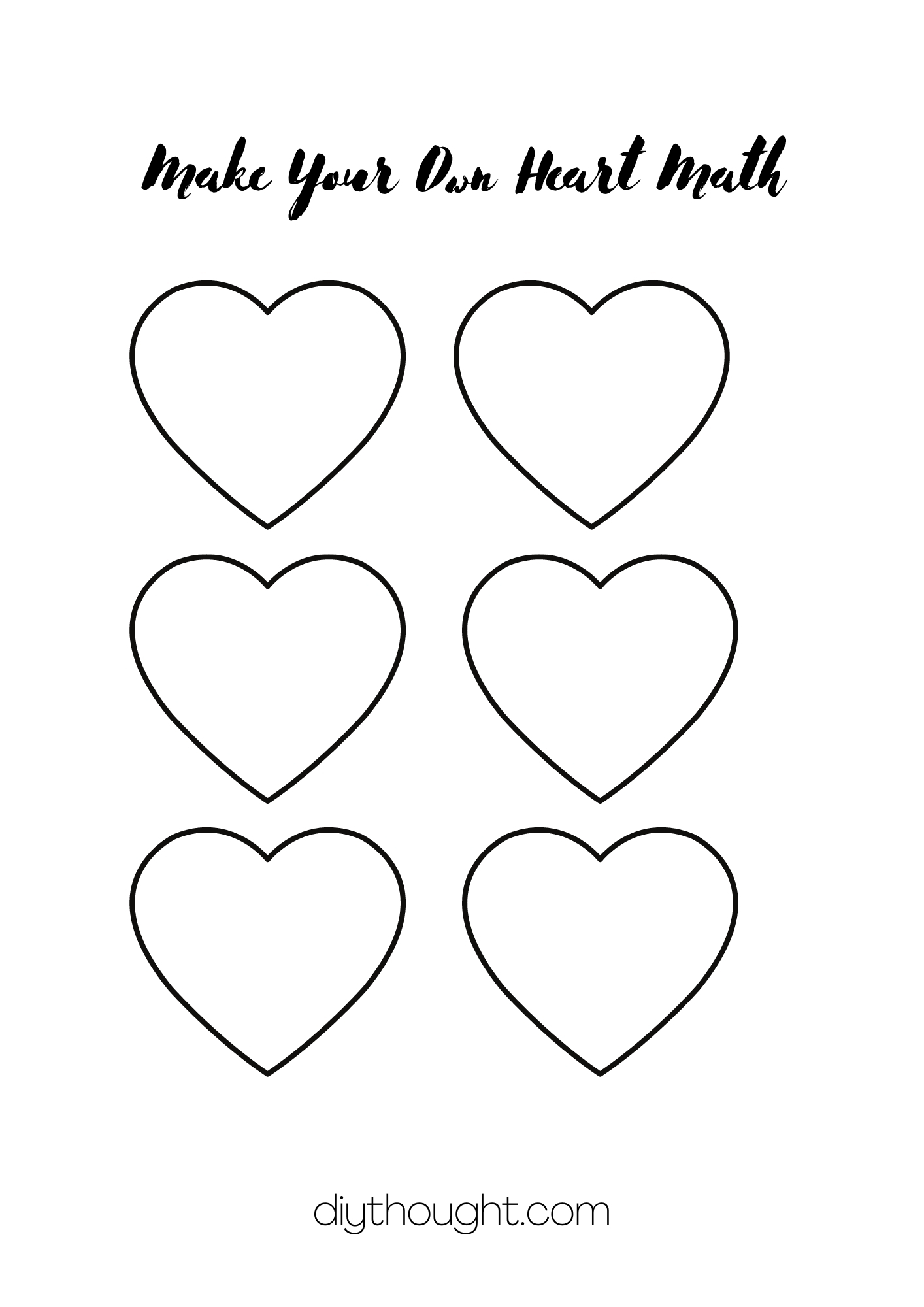 Sensory Heart Math Puzzle - DIY Thought