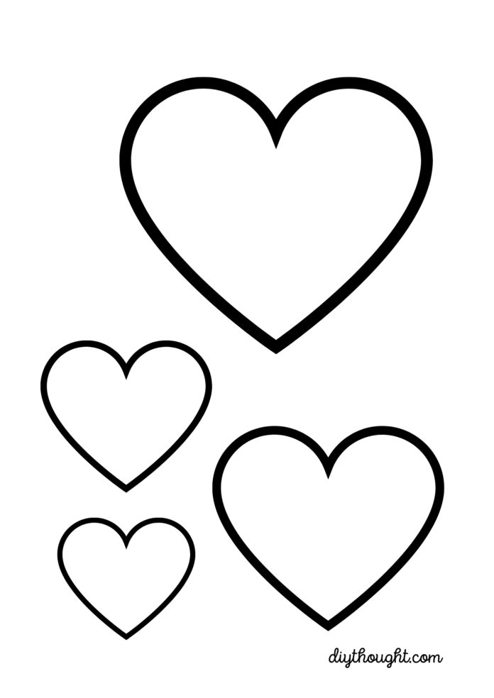 Scrap Contact Paper Hearts - diy Thought