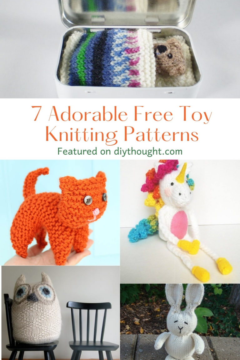 7 Adorable Free Toy Knitting Patterns - diy Thought