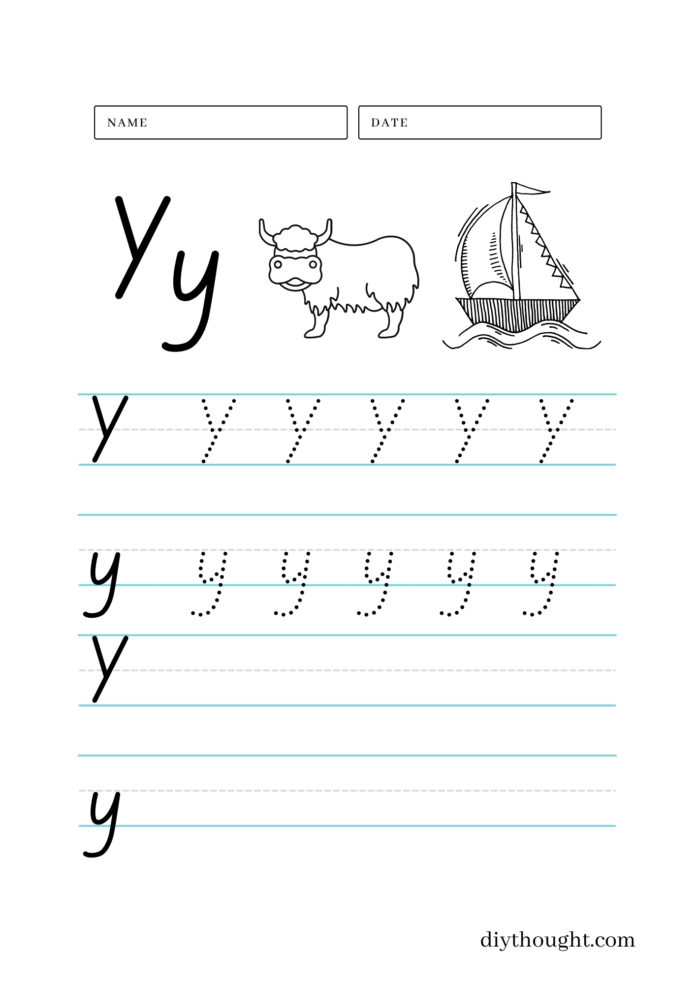 5 Free Letter Y Printable Worksheets - diy Thought