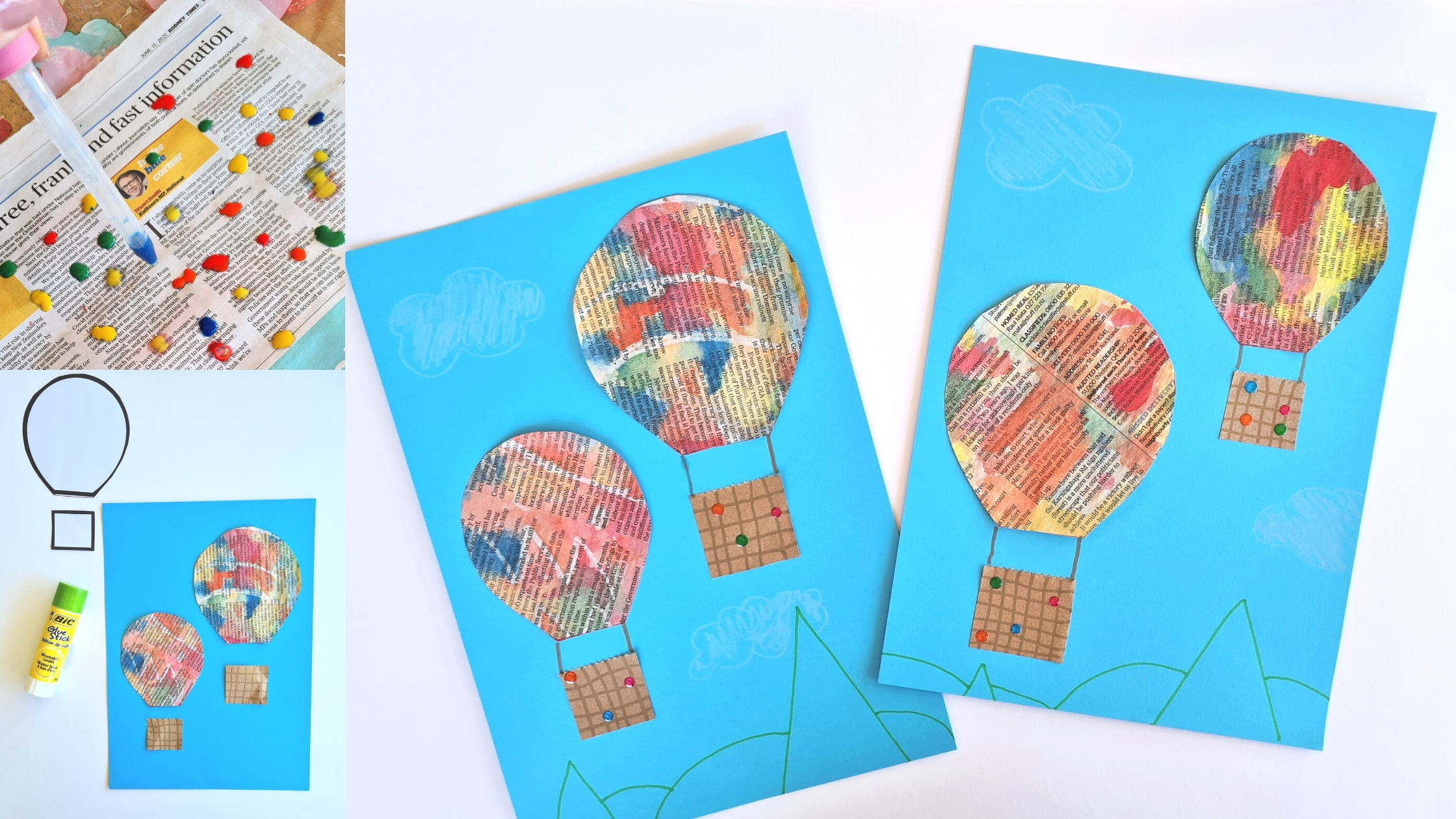 Hot Air Balloon Preschool Craft