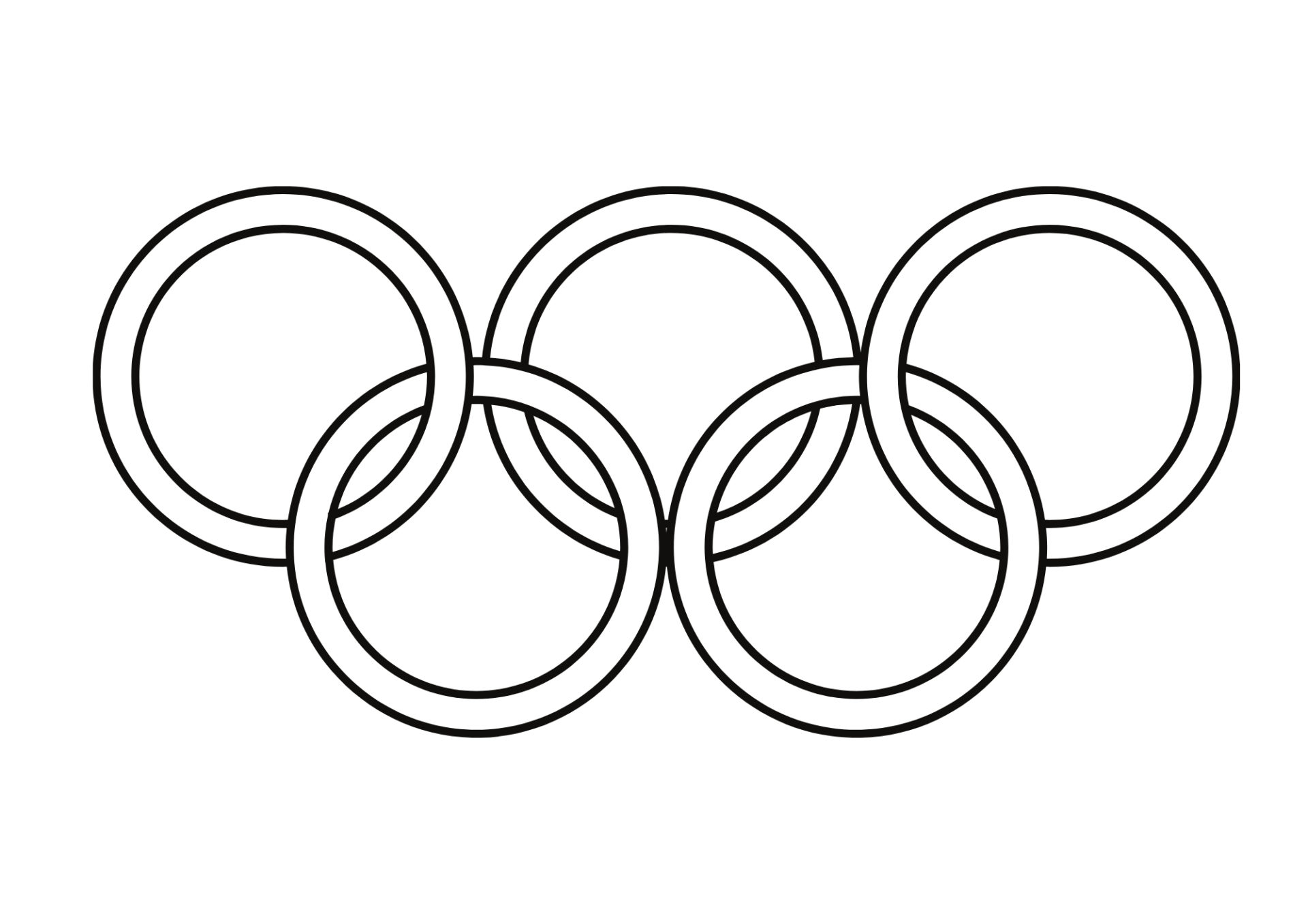 Olympic Rings Collage Craft - diy Thought