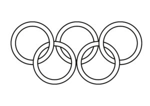 Olympic Rings Collage Craft - diy Thought