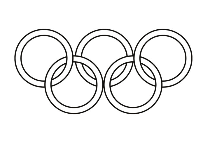 Olympic Rings Collage Craft - diy Thought
