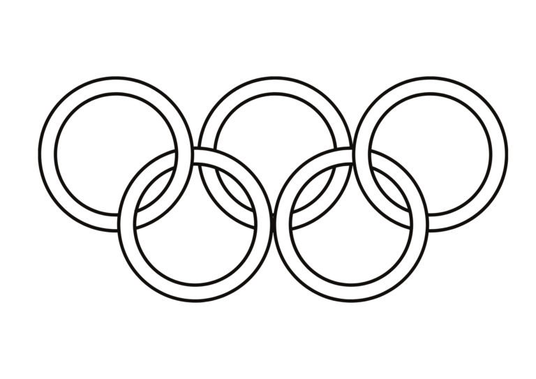 Olympic Rings Collage Craft - diy Thought