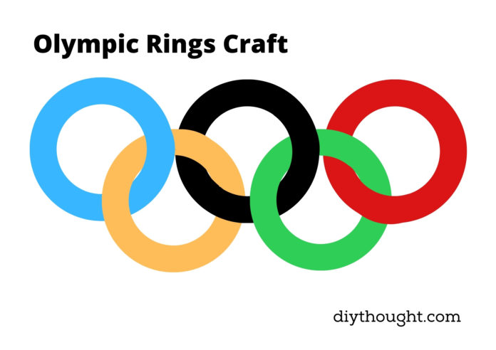 Olympic Rings Collage Craft - diy Thought