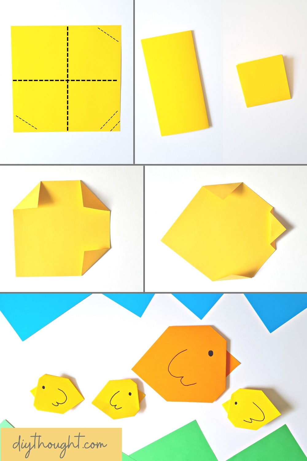 Easy Origami Chick - diy Thought