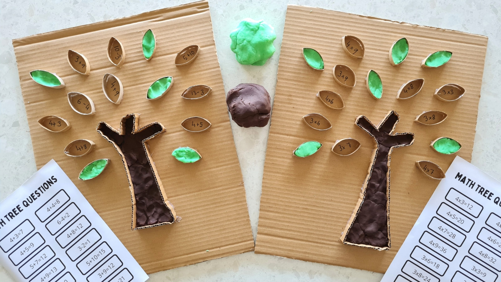 Math Tree Sensory Puzzle - diy Thought