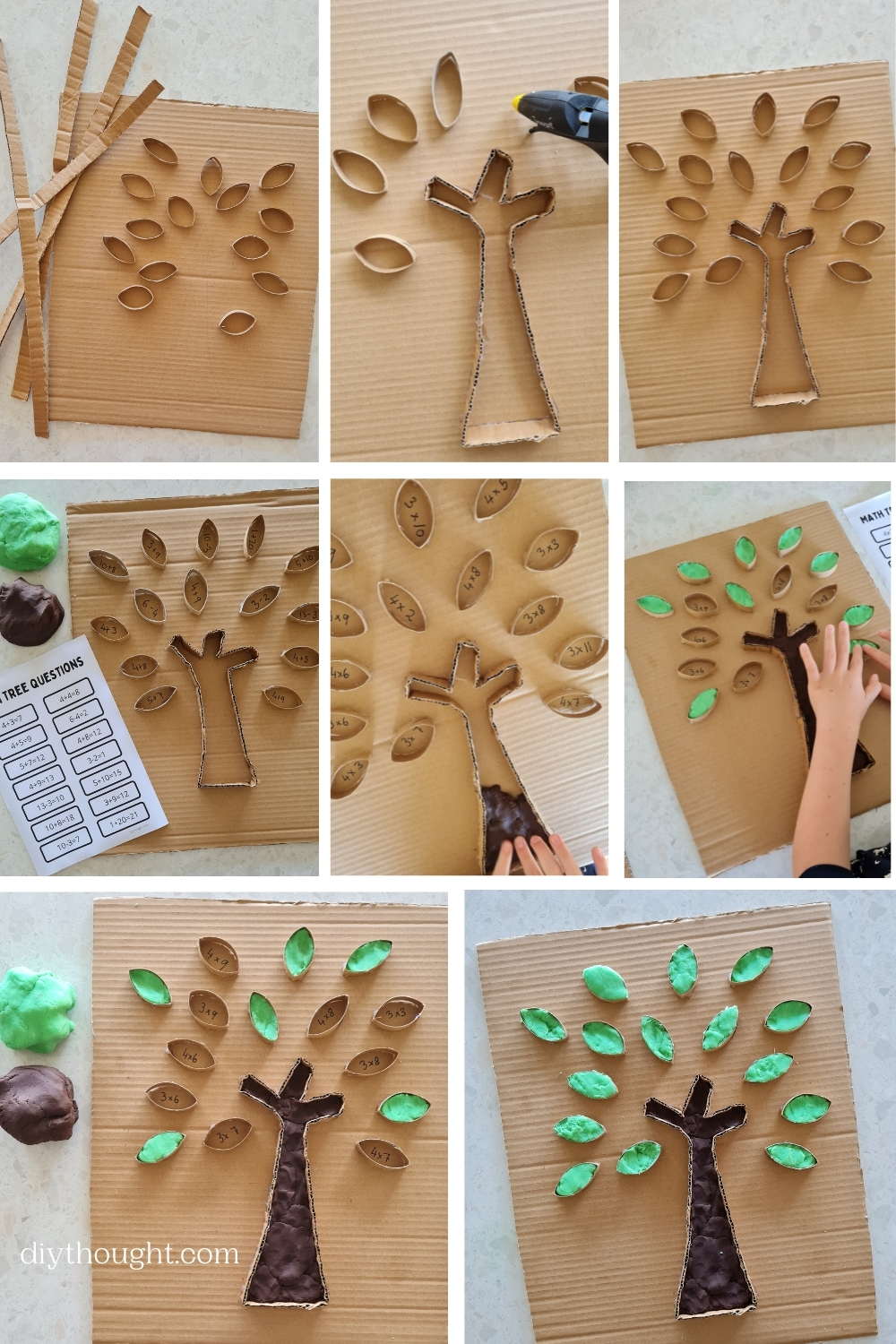 Math Tree Sensory Puzzle - diy Thought
