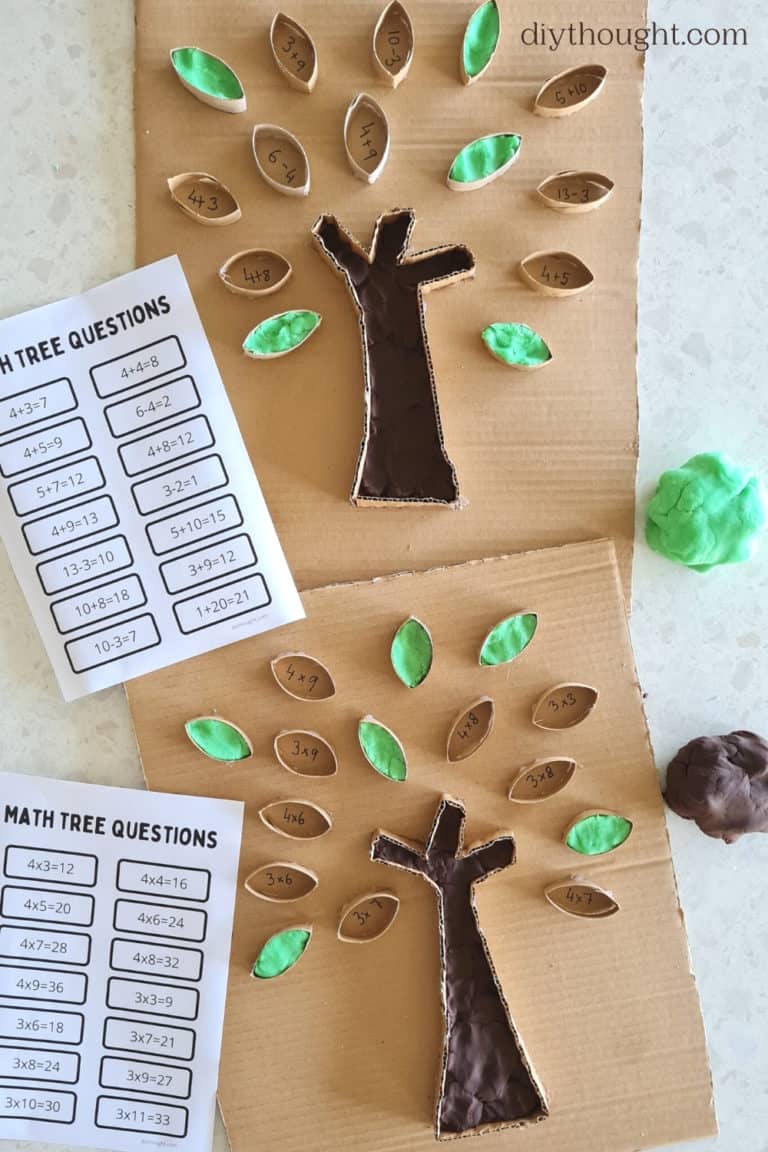 Math Tree Sensory Puzzle - diy Thought
