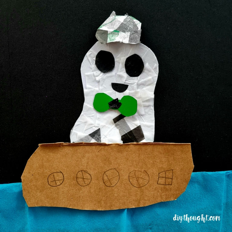 Recycled Tissue Paper Ghosts - diy Thought