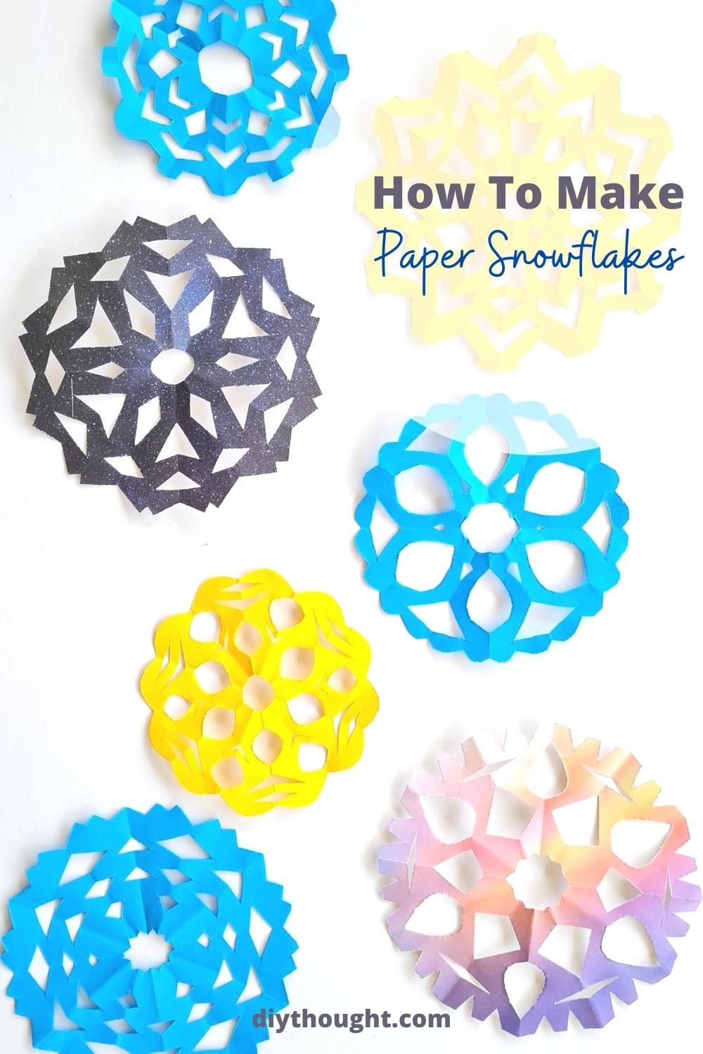 How To Make Paper Snowflakes - diy Thought