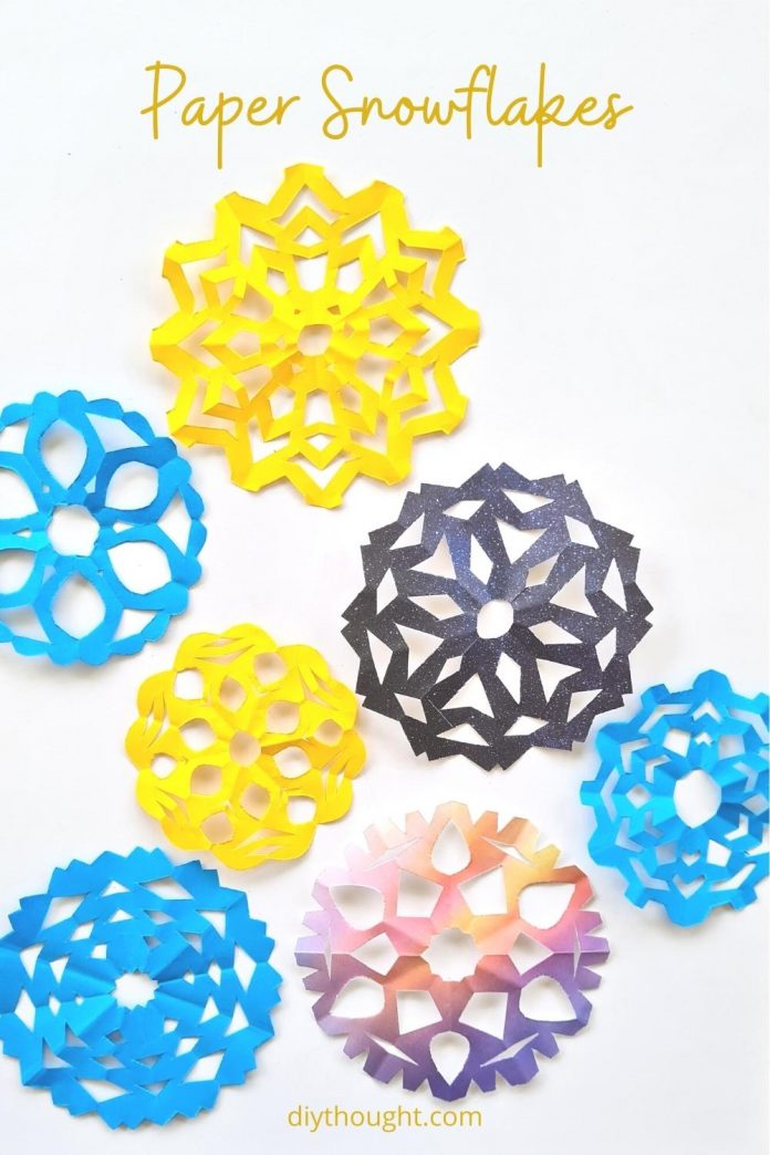 How To Make Paper Snowflakes - diy Thought