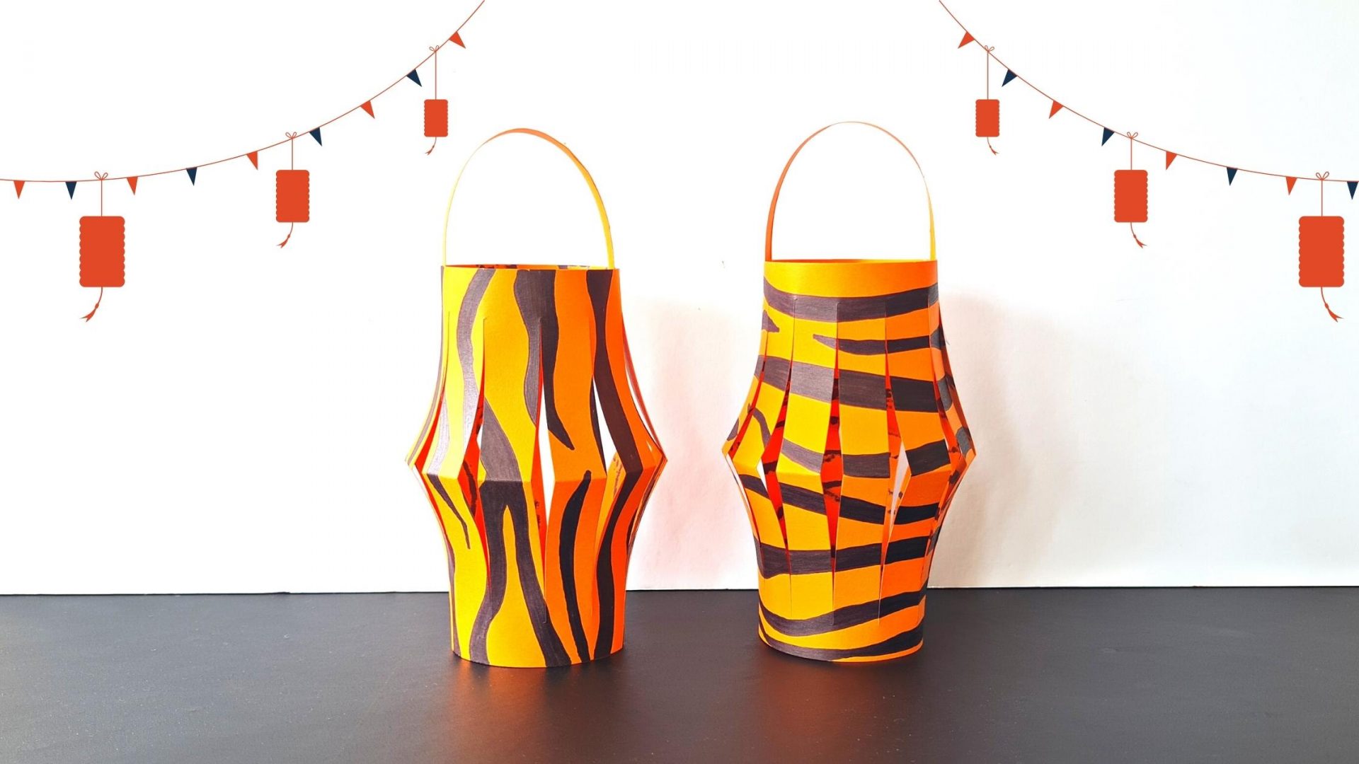 Tiger Paper Lantern Craft - diy Thought