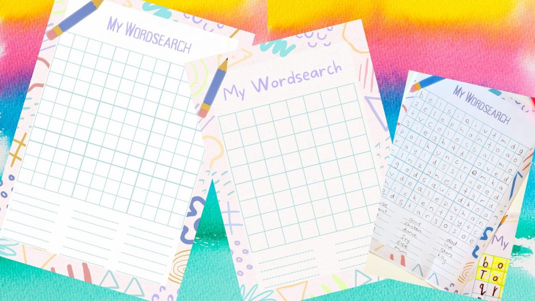 My Wordsearch Templates - diy Thought