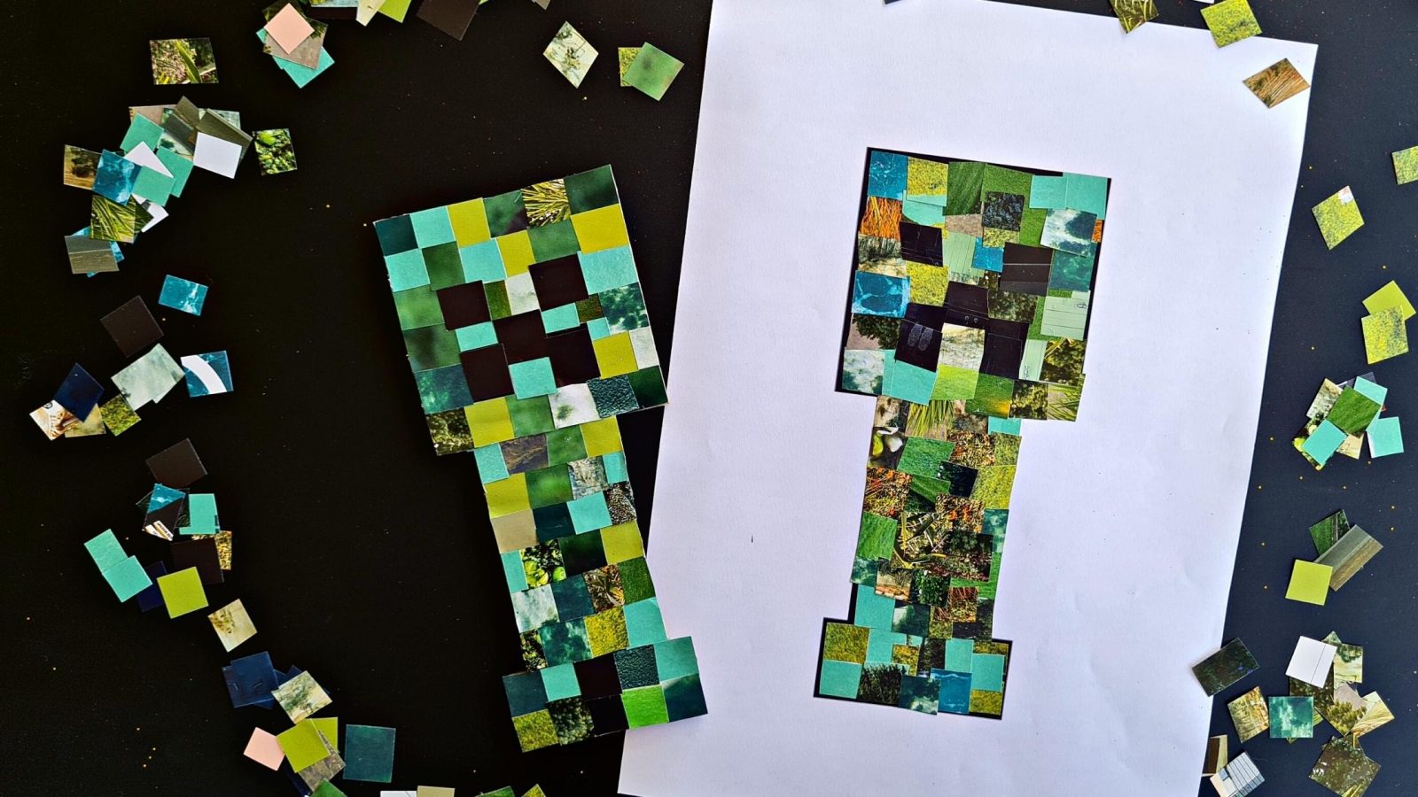 Minecraft Creeper Collage - diy Thought