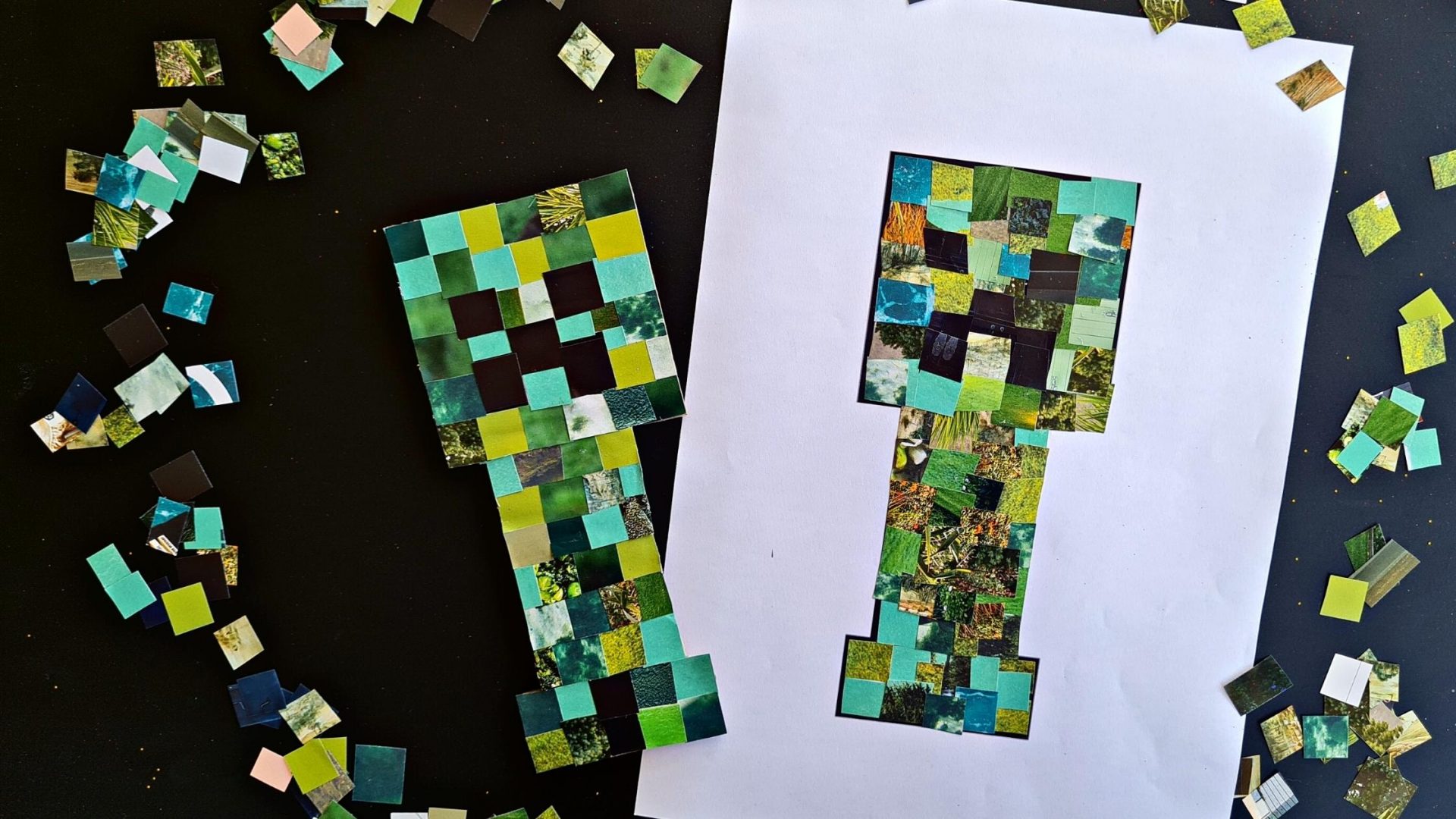 Minecraft Creeper Collage - diy Thought