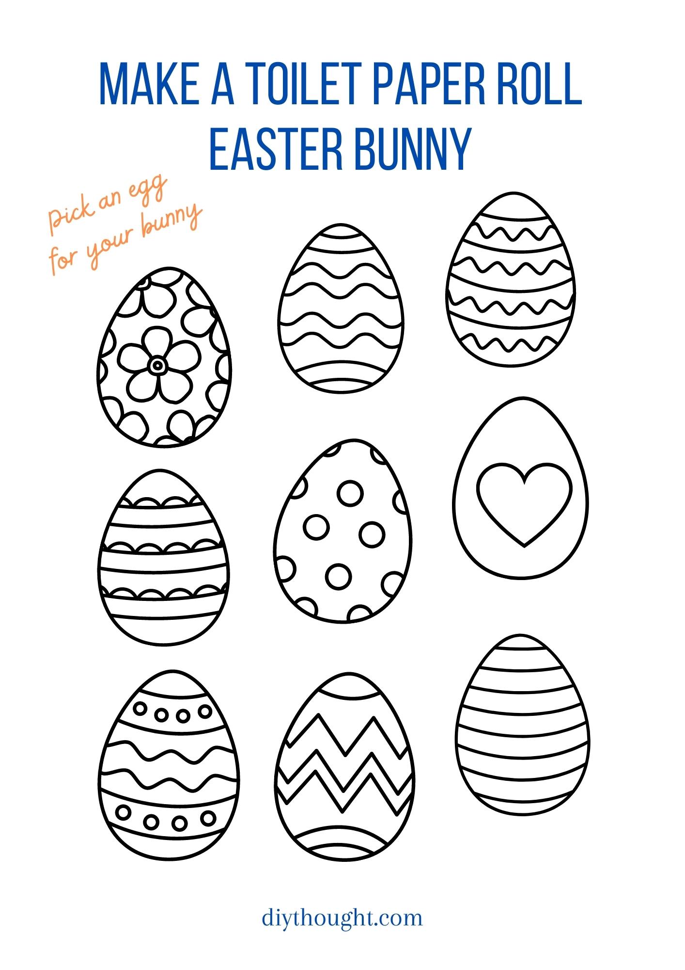 Toilet Paper Roll Easter Bunny Craft - diy Thought