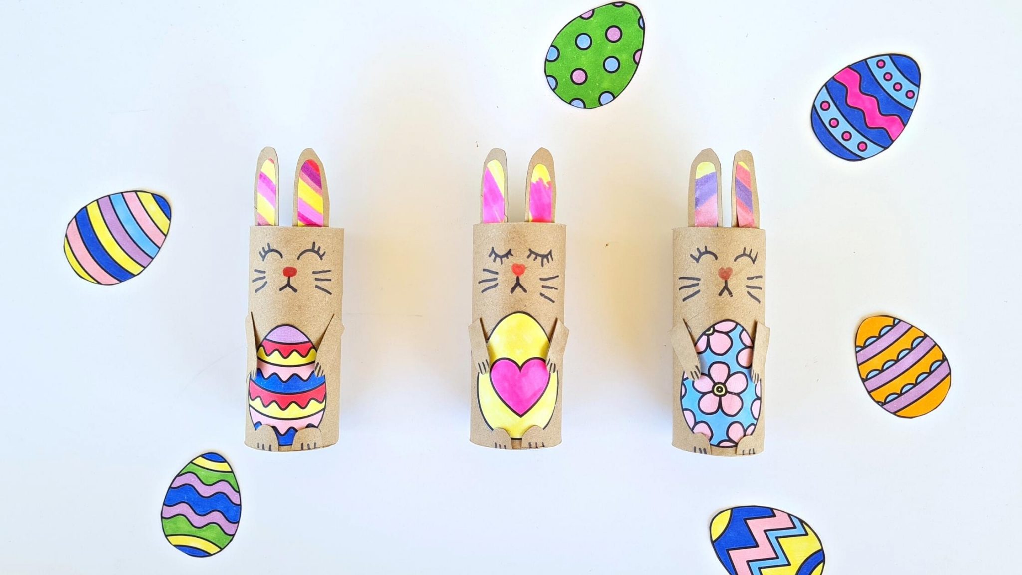 Toilet Paper Roll Easter Bunny Craft - diy Thought