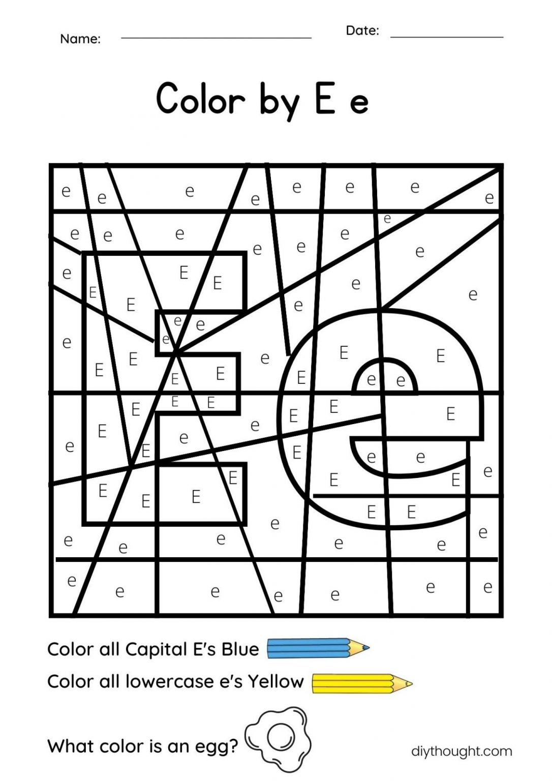 5 Free Letter E Printable Worksheets - diy Thought