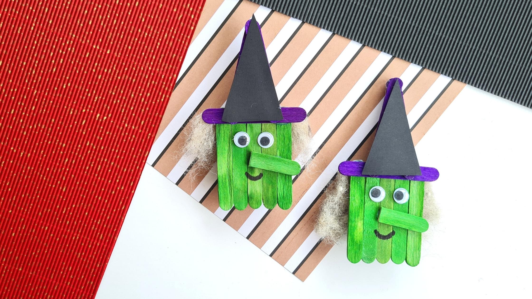 Popsicle Stick Witch - DIY Thought