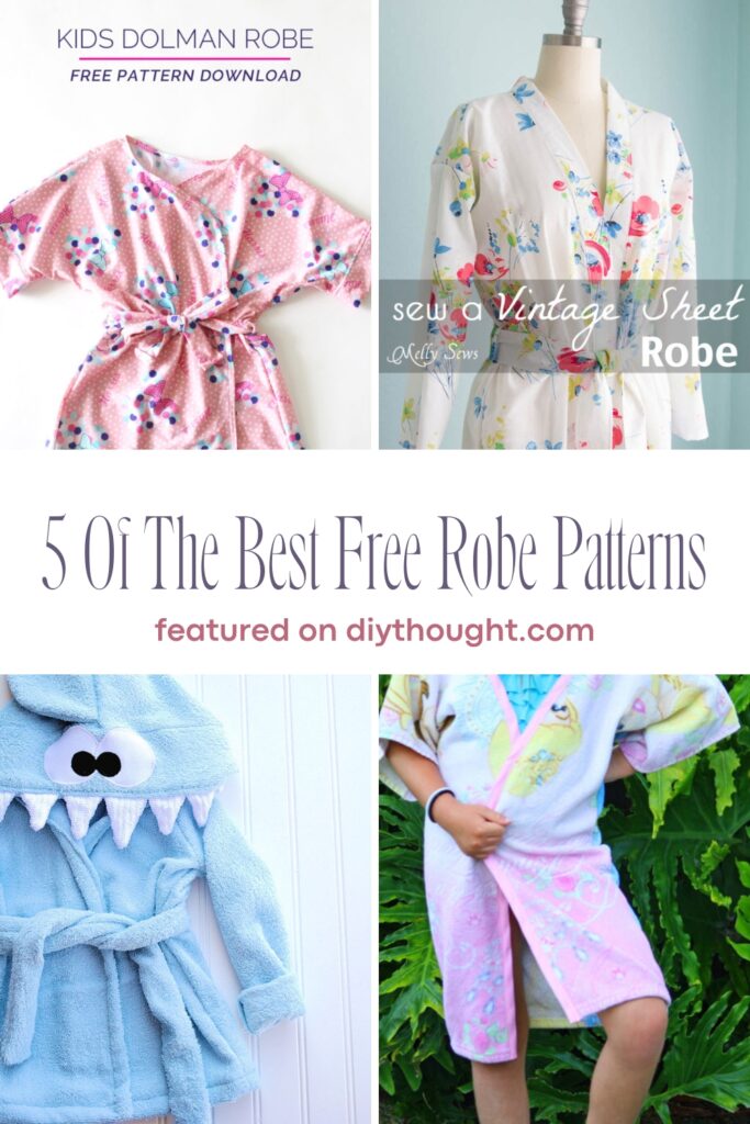 5 Of The Best Free Robe Patterns - DIY Thought