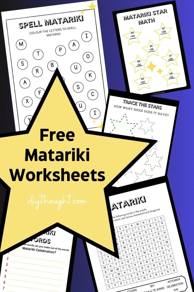 Free Matariki Worksheets - DIY Thought