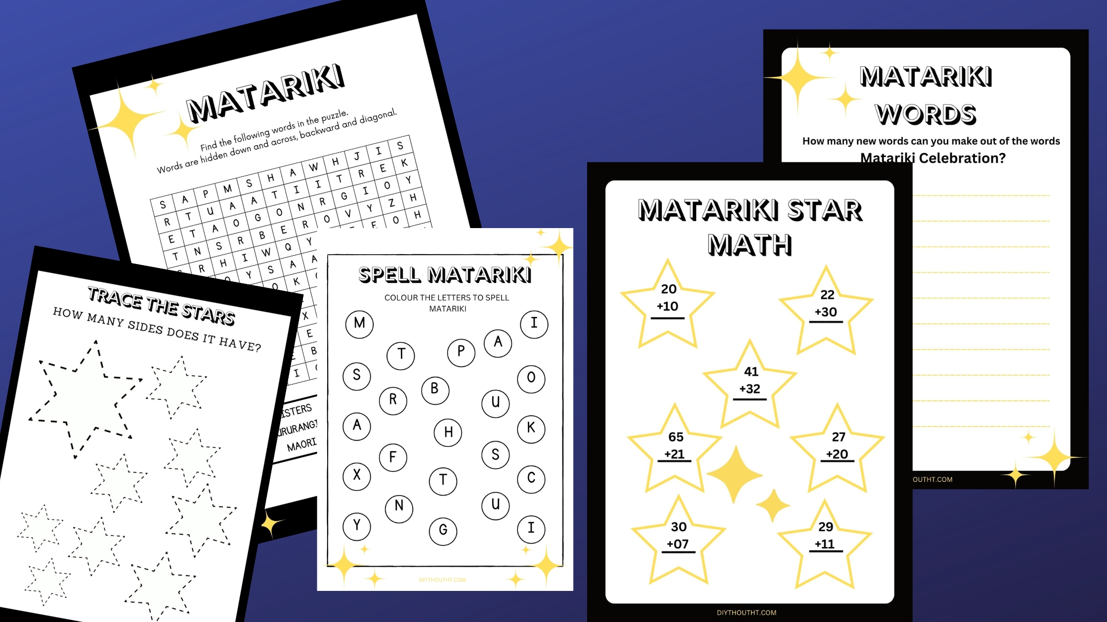 Free Matariki Worksheets - DIY Thought