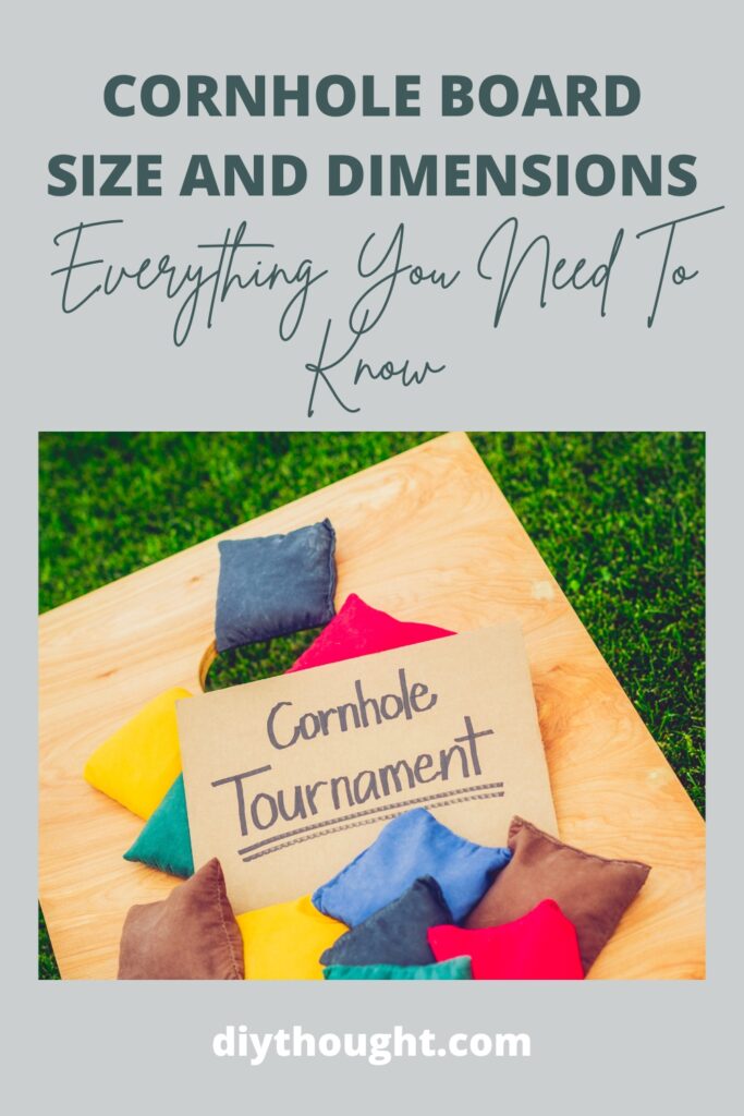 Cornhole Board Size And Dimensions: Everything You Need To Know - DIY ...